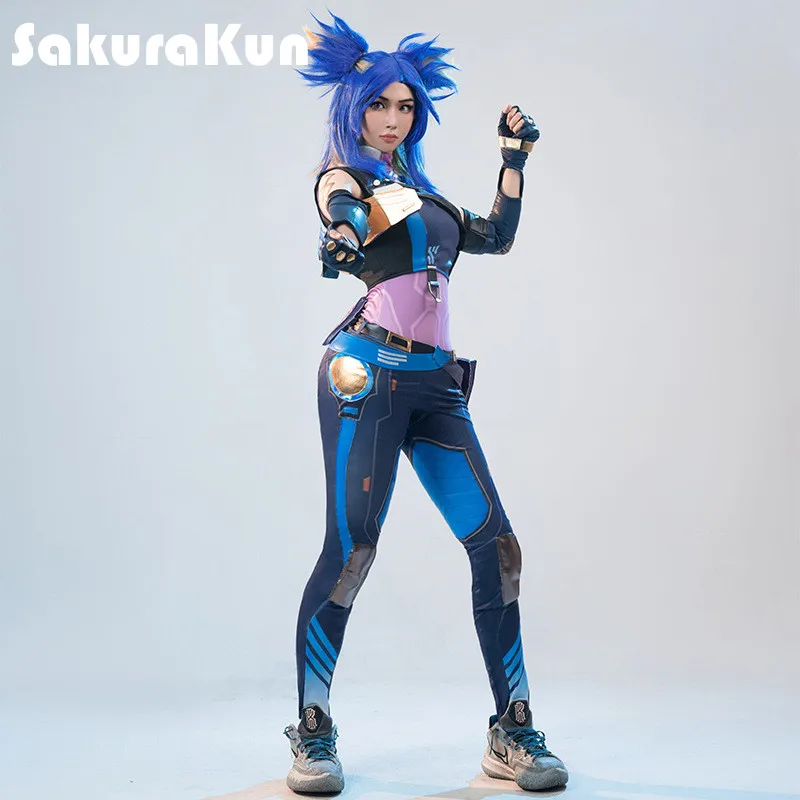 Jogo Valorant Neon Cosplay Traje Neon Cosplay Traje Azul, 44% OFF