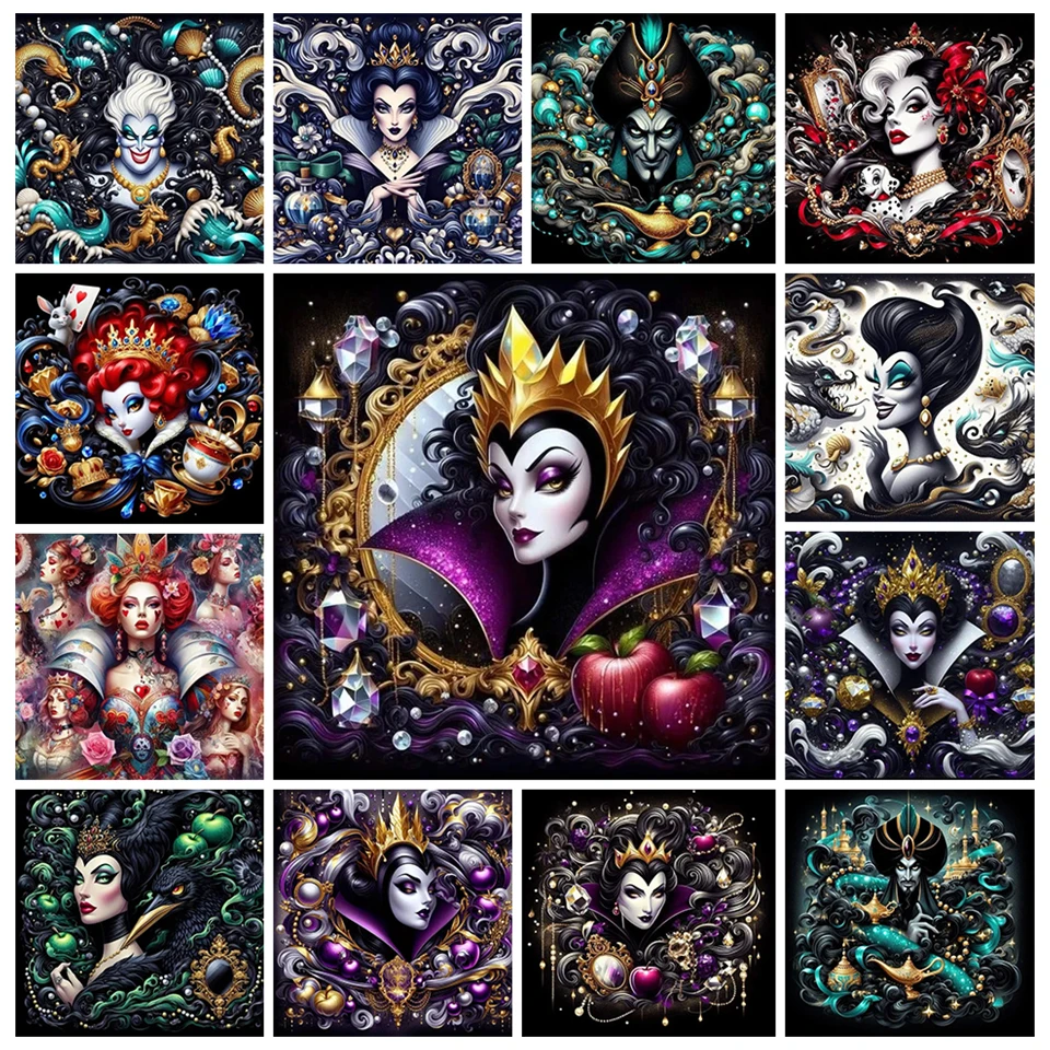 Disney-Villains-Diamond-Painting-5D-Full-Drill-Kits-Cartoon-Ursula ...
