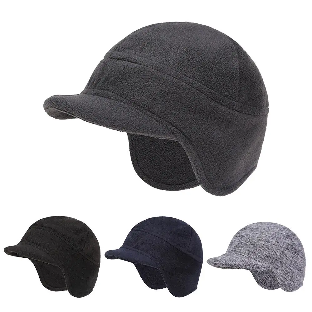 Thick-Warm-Fleece-Hat-Cycling-Cap-Men-Women-Winter-Ear-Cover-Hat ...