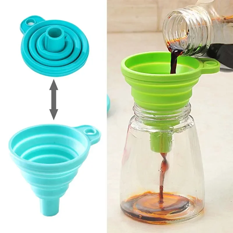 Foldable-Funnel-Silicone-Collapsible-Funnel-Portable-Funnels-For-Fuel ...