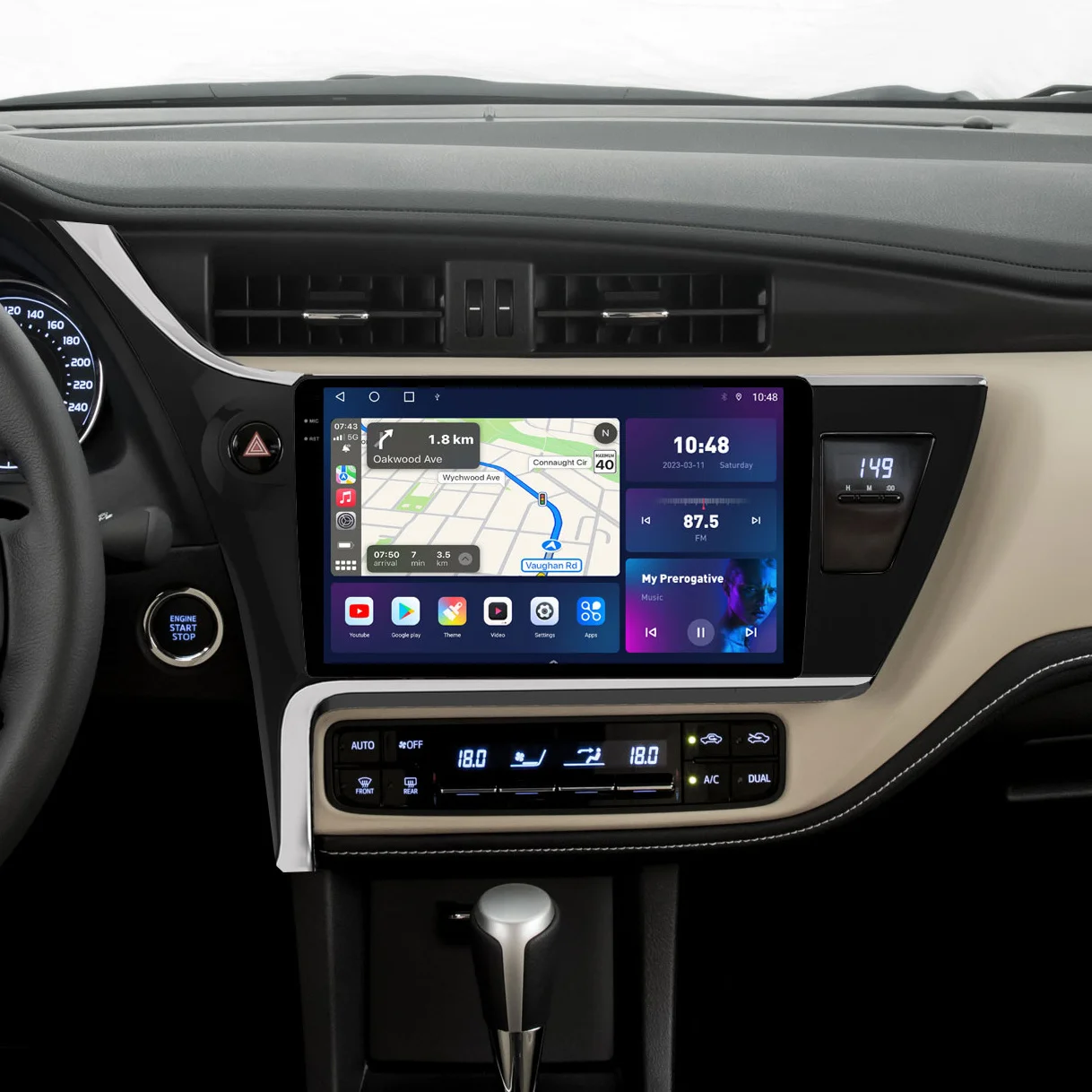 QLED-Android-Car-Multimedia-Radio-Navega-o-GPS-CarPlay-Auto-Stereo-2K ...