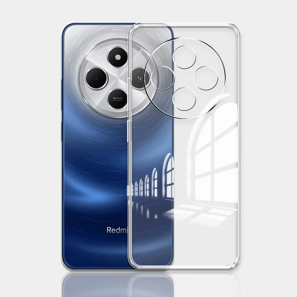For Redmi 14C Case Clear Soft Silicone Transparent Bumper Phone Case ...
