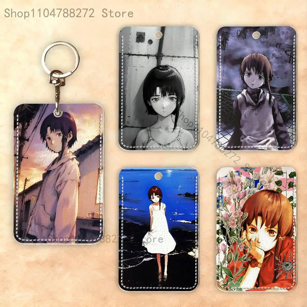 S-Serial E-Experiments L-Lain Custom Access Card Case Leather Card ...