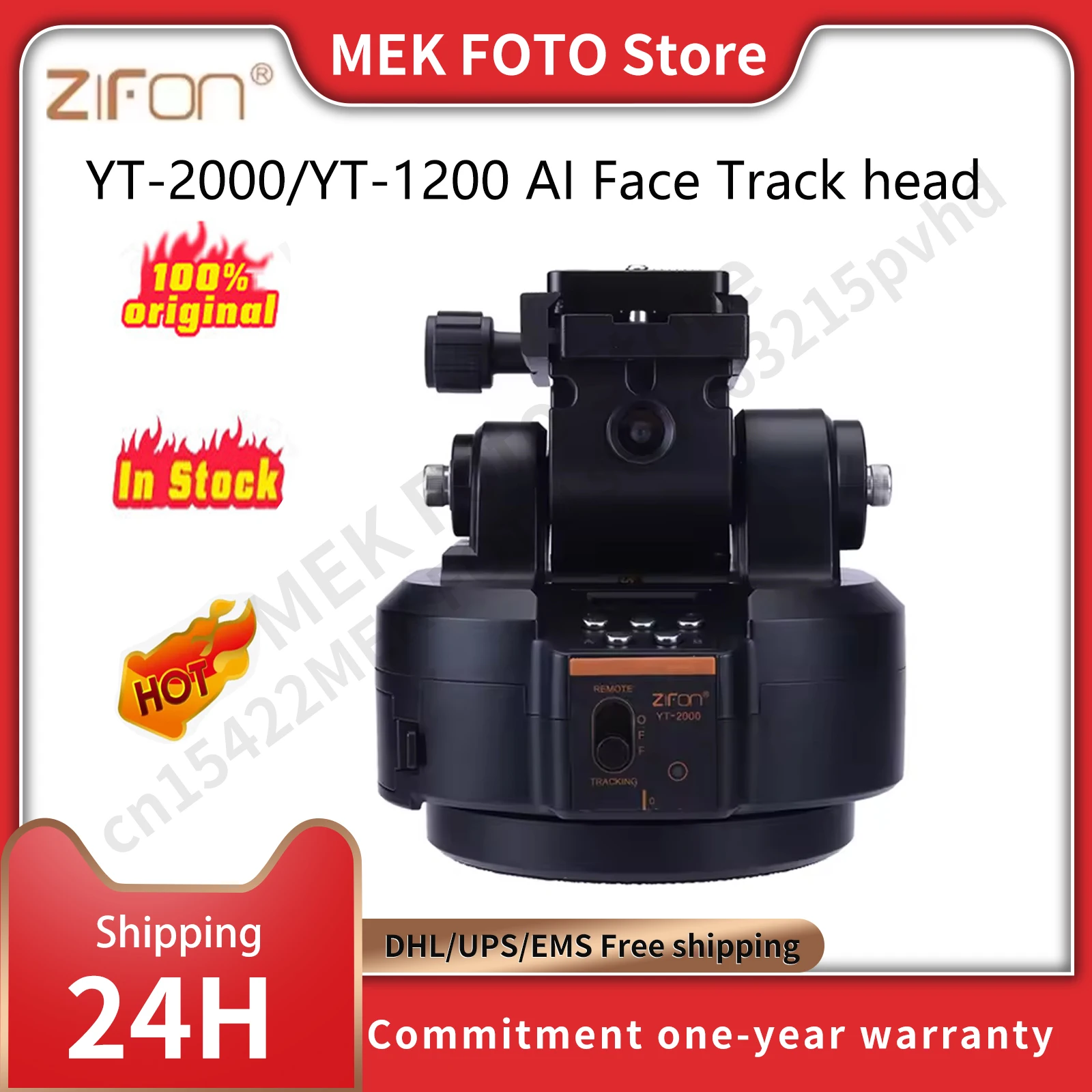 ZIFON YT-2000 AI Face Track YT-1200 Rotation Panoramic Remote Control ...