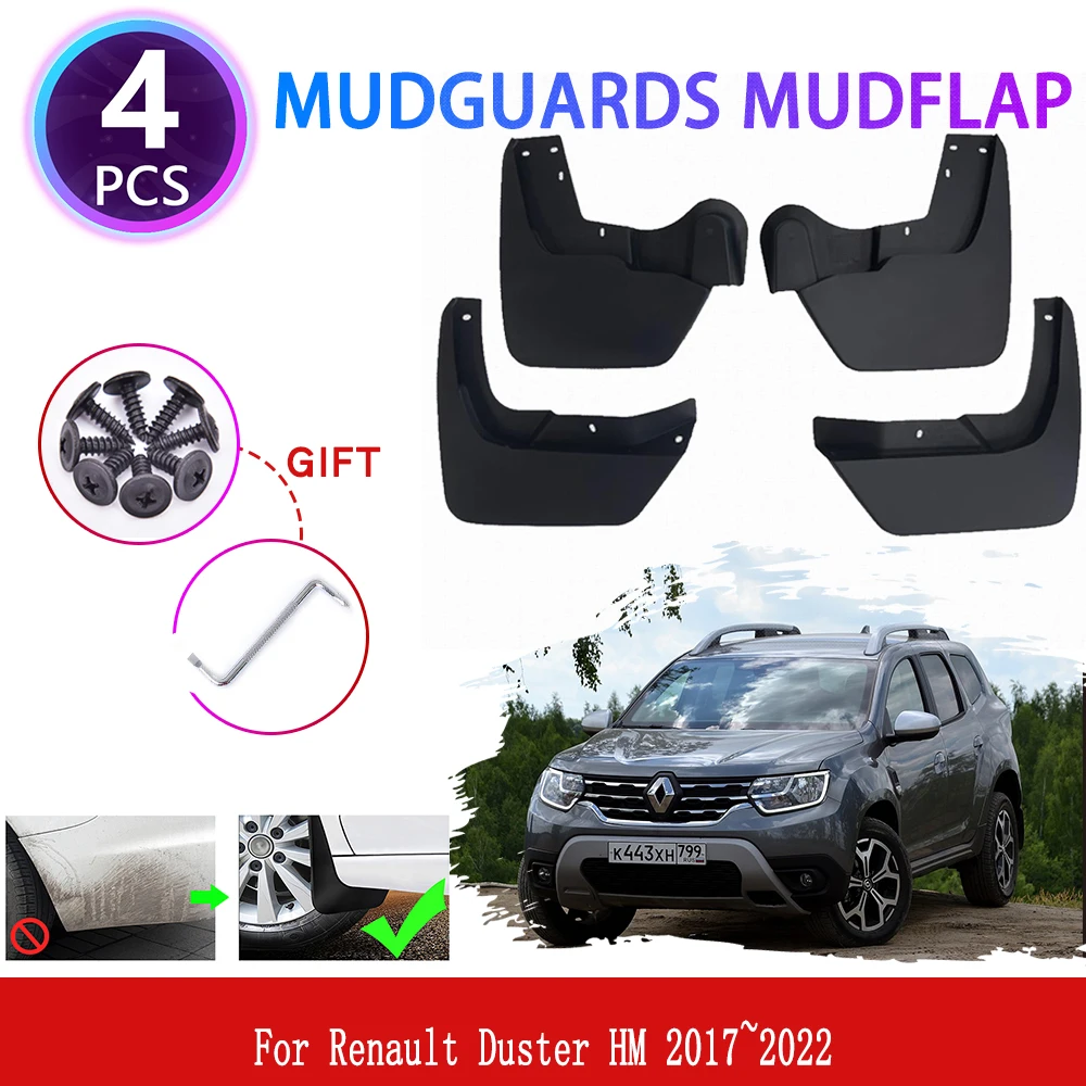 For-Renault-Duster-HM-2017-2022-2018-2019-Mudguards-Mudflaps-Fender ...