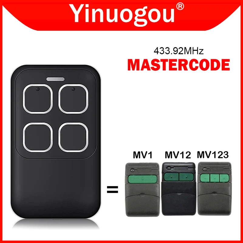 MASTERCODE-MV1-MV12-MV123-Garage-Door-Remote-Control-Duplicator-433-92MHz-Rolling-Code ...