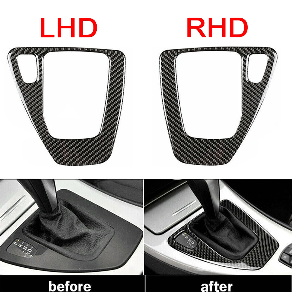 LHD RHD Car Interior Gear Shift Panel Trim Cover Frame Sticker ...