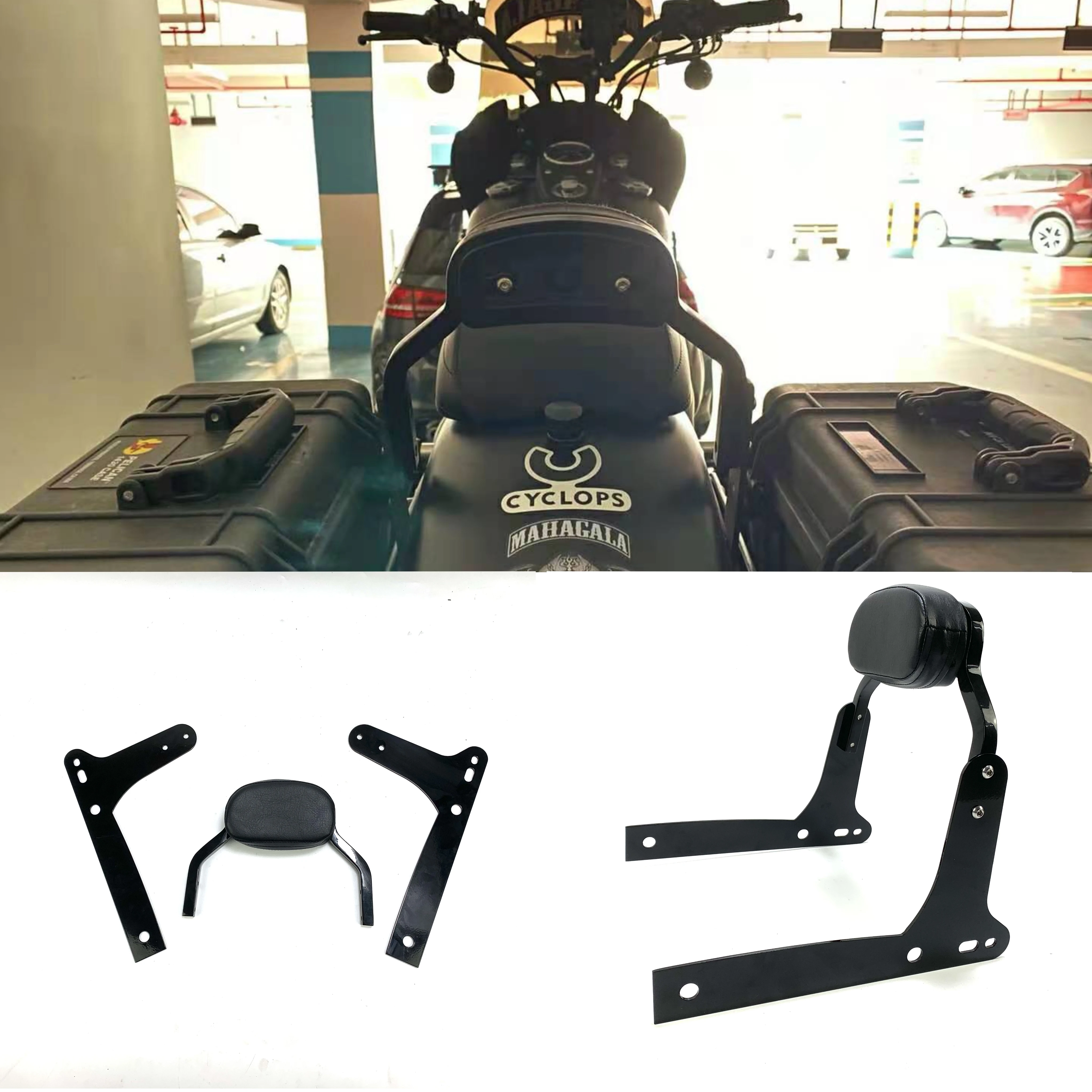 Motorcycle-Passenger-Backrest-Sissy-Bar-For-Harley-Dyna-Softtail-street ...