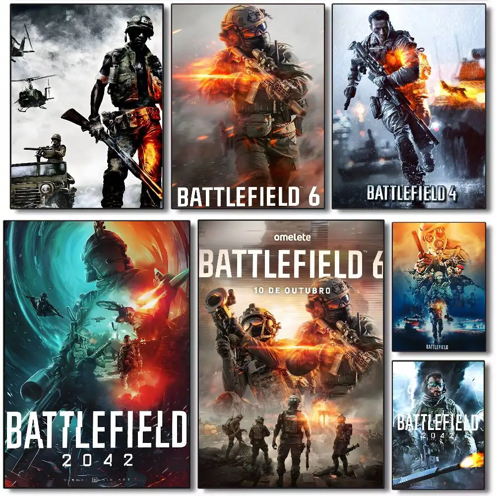Good movie B-Battlefield 6 Poster art HD canvas advanced aesthetic ...