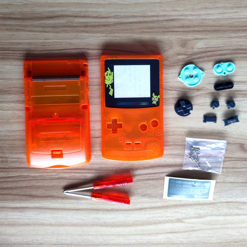 Clear-Orange-Case-para-Nintendo-GBC-GameBoy-Crystal-Habita-o-bot-es ...