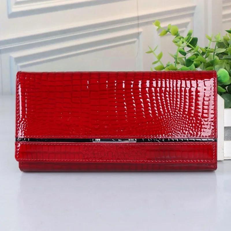 Genuine-Leather-Wallet-Women-Alligator-Ladies-Leather-Wallet-Famous ...