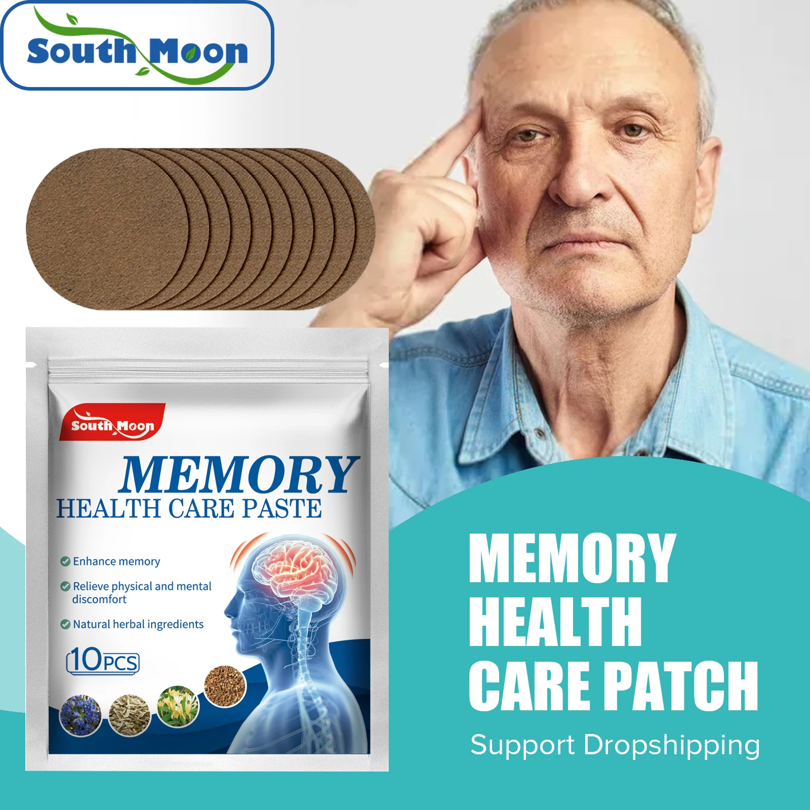 South-Moon-Memory-Enhancement-Patch-Poor-Memory-Loss-Solution-Treatment ...