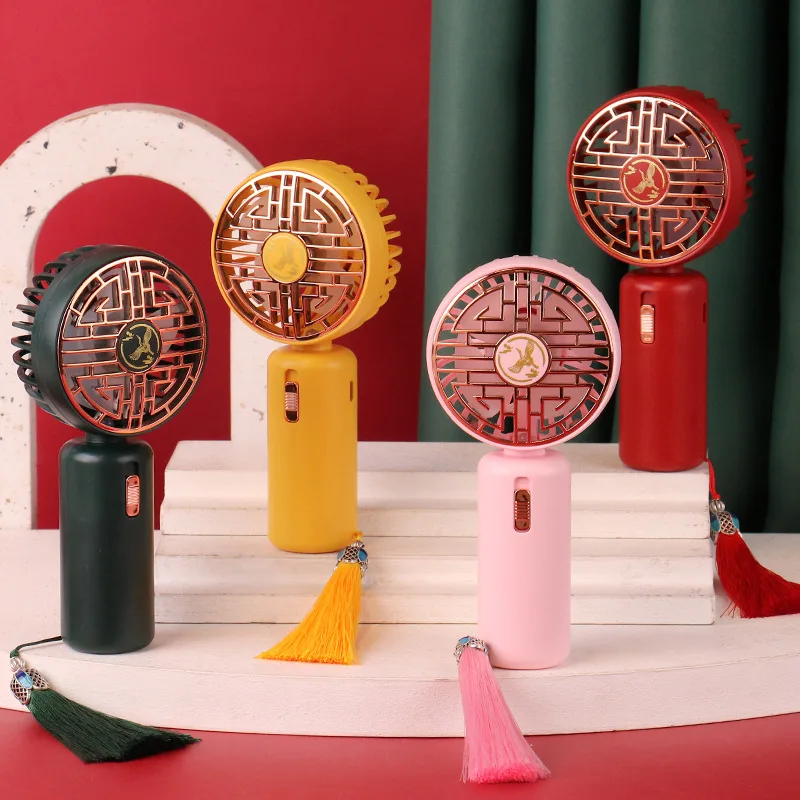 Guochao Portable Handheld Small Fan Mini Usb Charging with Light Ins ...