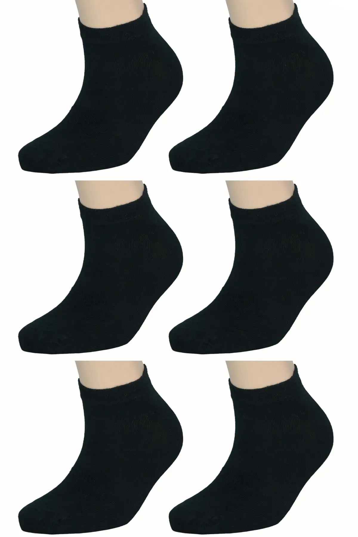 Male Black Bamboo Socks Booties Seamless Toe Super Soft Scented 6 PCs ...
