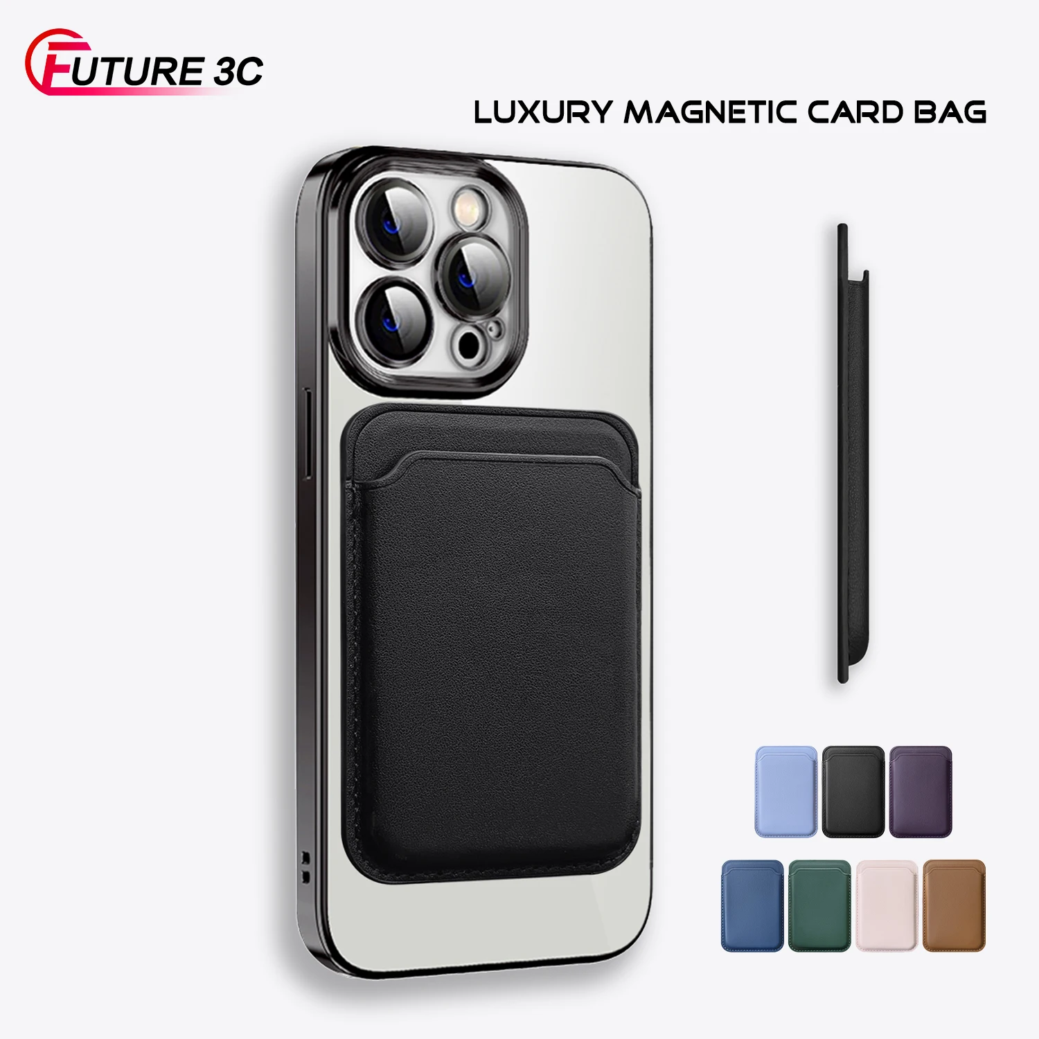 Suitable-for-Megsafe-Wallet-Magnetic-Card-Holder-IPhone-Leather-Magnet ...