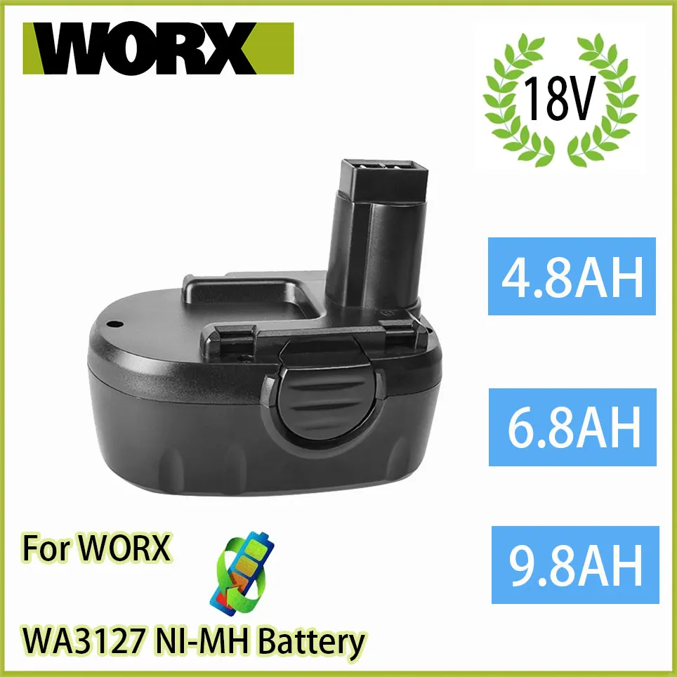 Original-WORX-WA3127-18V-Ni-MH-6-8AH-9-8AH-Battery-Replacement-WA3152 ...
