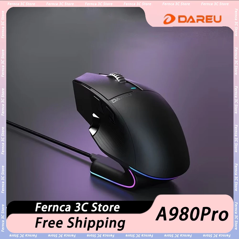 DAREU-A980Pro-Game-Mouse-Three-Mode-Magnesium-Alloy-Mouse-Lightweight-Office-E-Sports-Game-Mouse ...