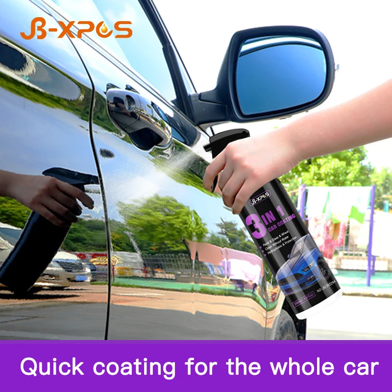3-In1-Car-Quick-Coating-Cleaning-Spray-Super-Hydrophobic-for-Whole-Vehicle-Water-free-Car ...