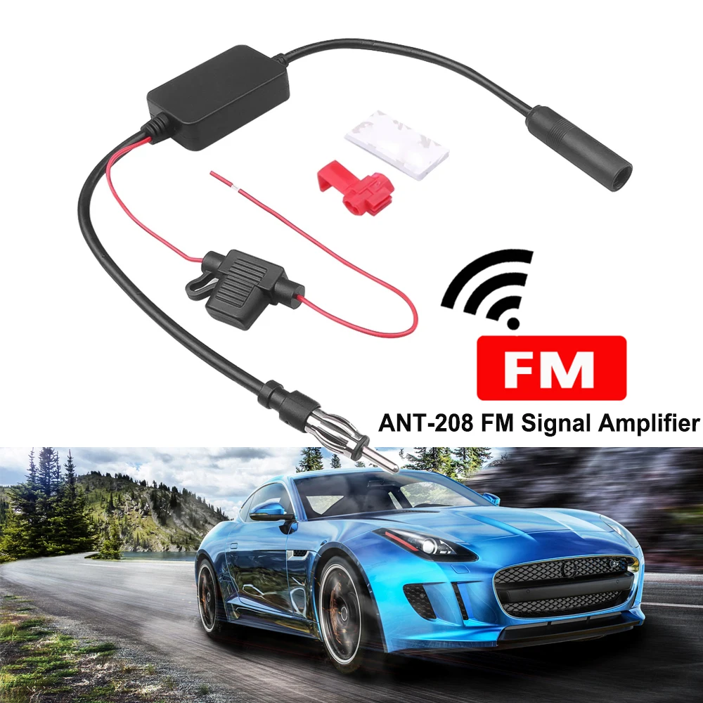 Practical-FM-Signal-Amplifier-Anti-interference-Car-Antenna-Radio-12V ...