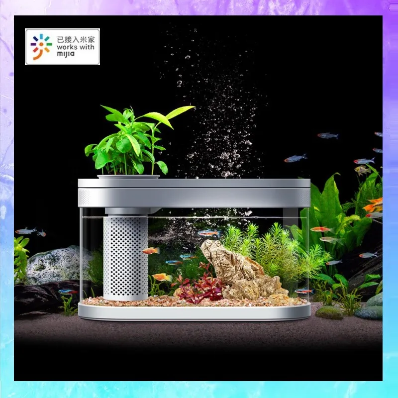 Geometry-Amphibious-Eco-Fish-Tank-Pro-Automatic-Timing-Feeding-Wifi ...