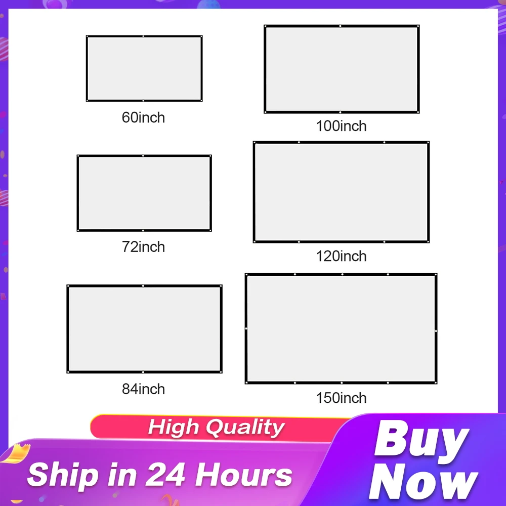 Portable-Projector-Screen-Office-KTV-Display-60-72-84-100-120-150-Inch ...