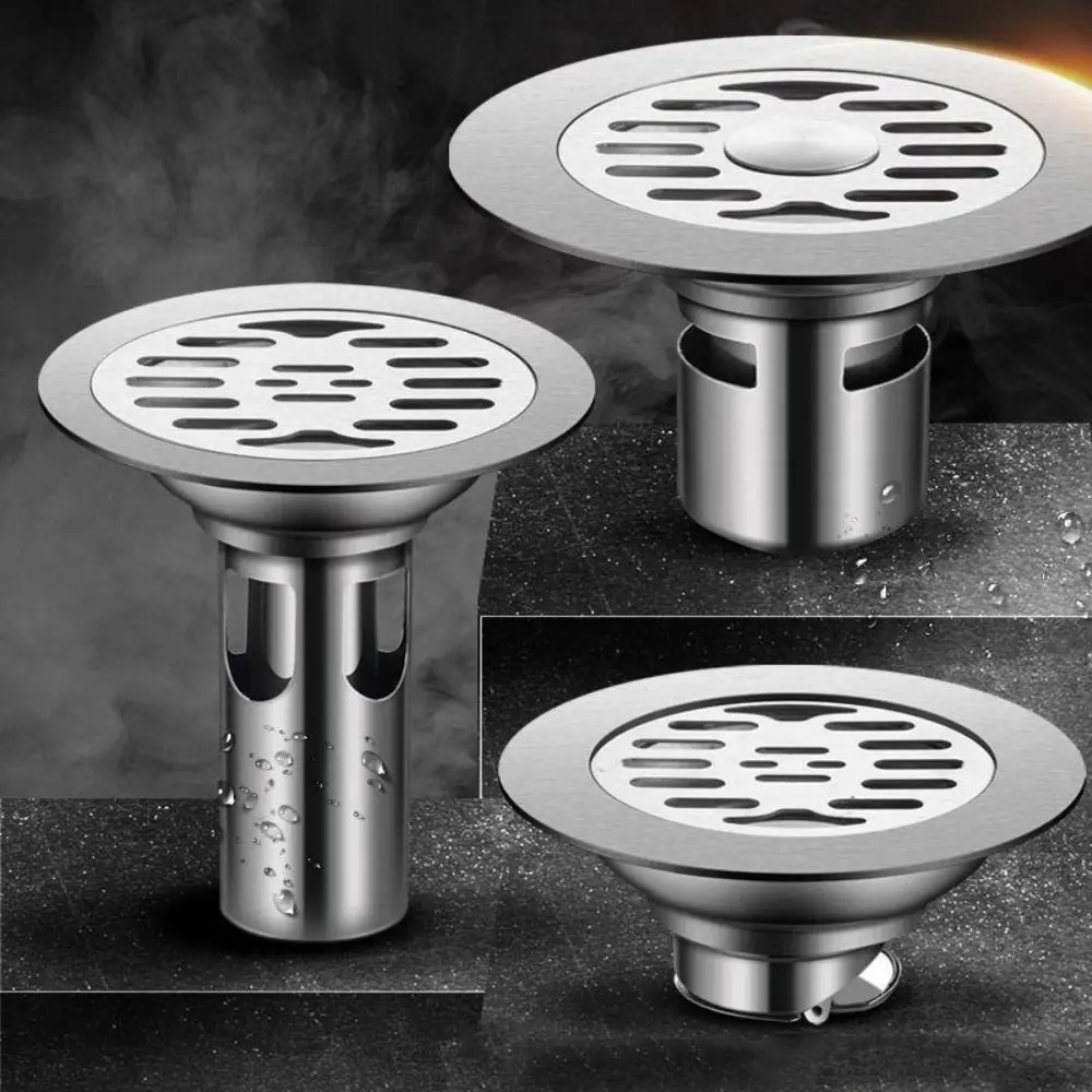 Backflow-Preventer-Shower-Floor-Drain-Square-with-Grid-Grate-Cover-Sink ...