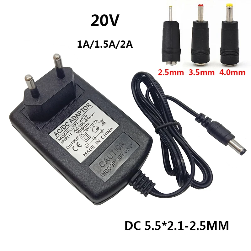20-Volt-Adapter-Universal-Power-Adapter-20V-Power-Supply-1A-1-5A-1500mA ...