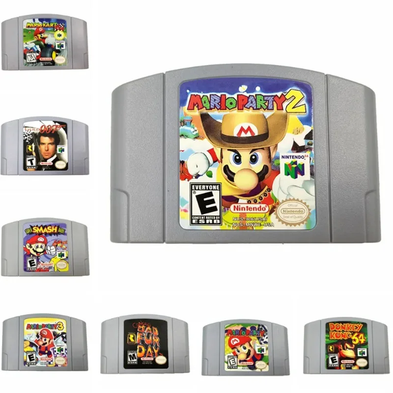 Collection-Game-Cards-N64-Mario-Kart-Super-Smash-Bros-Legend-of-Zelda ...