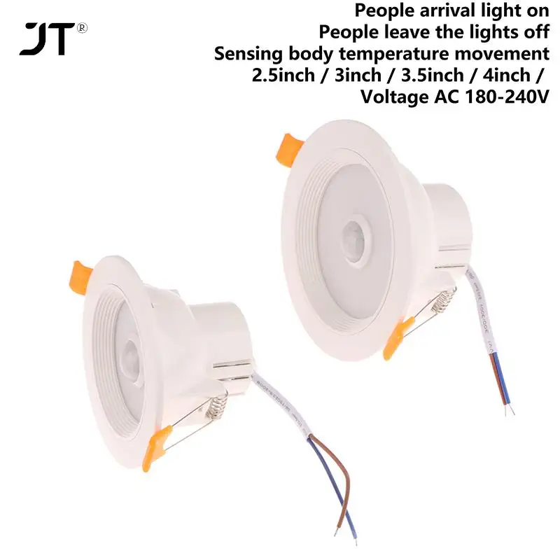 Motion-Sensor-Ceiling-Lights-9W-Recessed-Stairs-Lighting-LED-Downlight ...