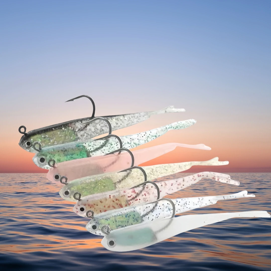 15pcs-Lot-Soft-Lure-with-Flying-Hook-Silicone-Fishing-Lure-Artificial ...