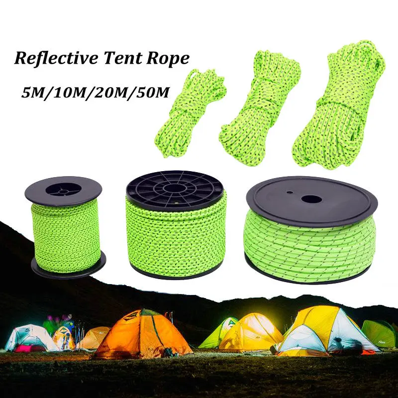 5M-10M-20M-50M-Reflective-Tent-Rope-Guylines-Nylon-Tent-Line-Cord ...