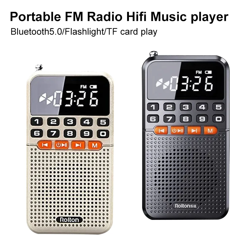 Mini-Radio-Portable-Pocket-AM-FM-Walkman-Radios-Bluetooth-5-0-Speaker ...