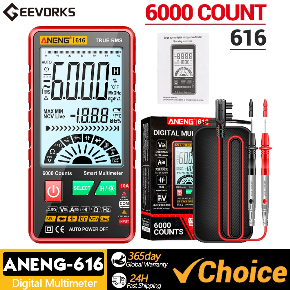 ANENG-616-Smart-Digital-Multimeter-Auto-Range-6-000-Counts-NCV ...