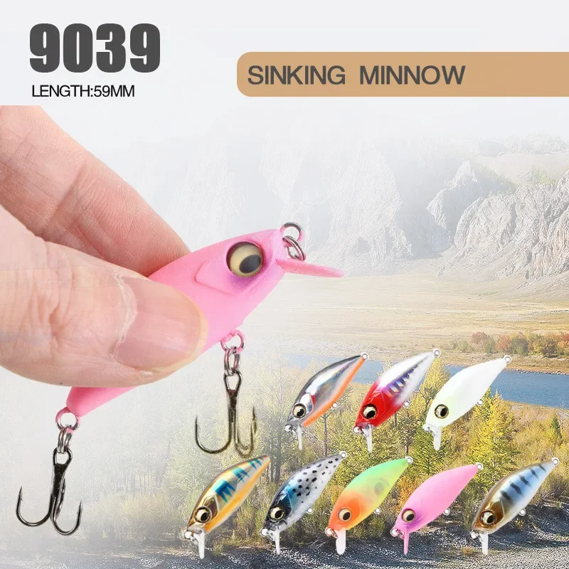 Minnow-Fishing-Lure-Micro-Wobblers-Tackle-5cm-4-9g-Micro-Slow-Sinking ...