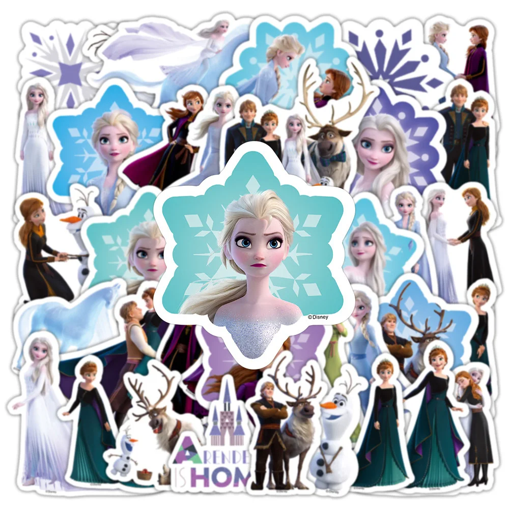 10-30-50pcs-Disney-Anime-Frozen-Elsa-Sticker-Cute-Anna-Princess-Cartoon ...