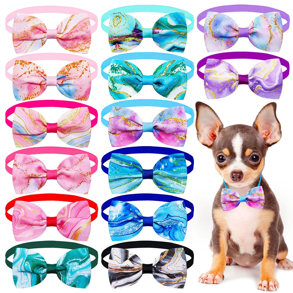 50PCS-Bulk-Bows-For-Dogs-Fashion-Cute-Dog-Bow-Tie-Small-Dog-Cat-Bowties ...