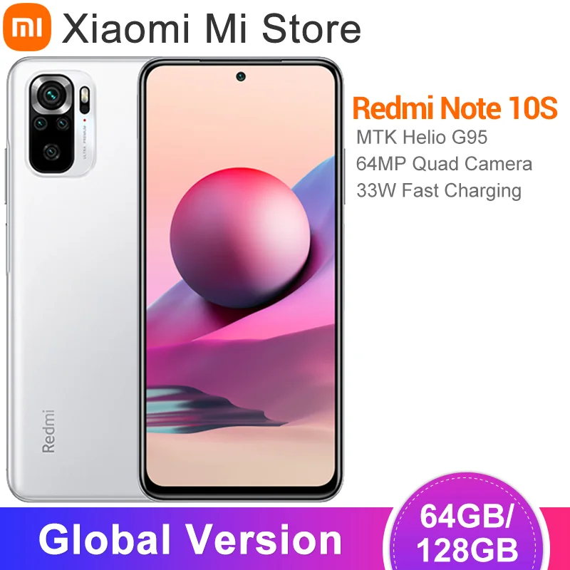 Global Version Xiaomi Redmi Note 10s Mobile 64gb/128gb Helio G95 Octa ...