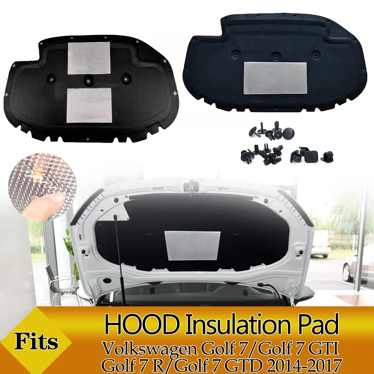 Front-Engine-Hood-Insulation-Pad-Soundproof-Mat-Cover-Foam-Sound-Heat ...