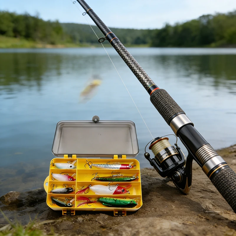 1PC Double Sided Fishing Tackle Box,13 Compartments Lure,Hook Fishing ...