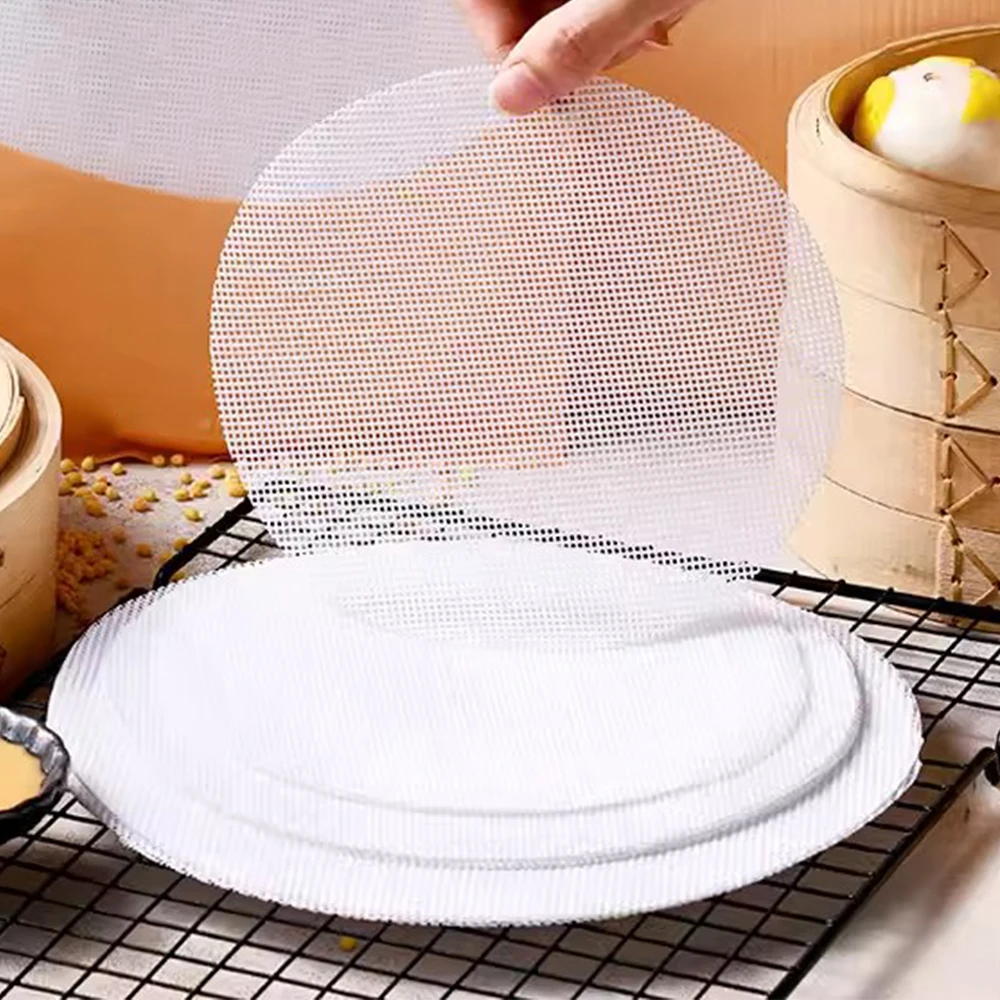 10PCS-Non-Stick-Steamer-Mat-Food-Grade-Silicone-Reusable-Dim-Sum-Pad ...