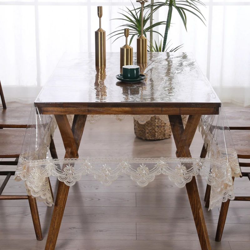 Transparent-PVC-Tablecloth-Waterproof-and-Oil-Resistant-Lace-Coffee ...