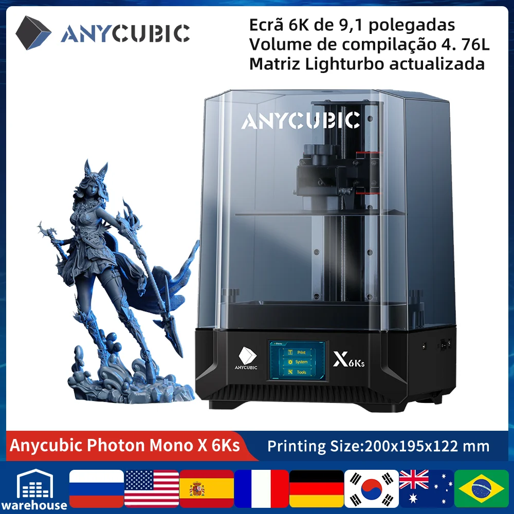 PRESALE ANYCUBIC Photon Mono X 6Ks LCD 3D Printer 9.1'' 6K Large Screen ...