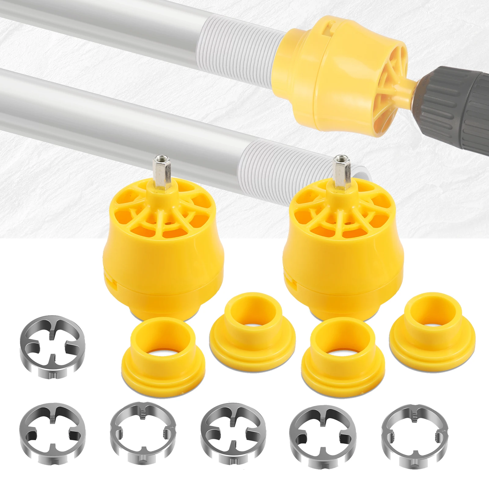 PVC Thread Maker Tools for Electric Drill Threader Plumbing Tool with 1 ...