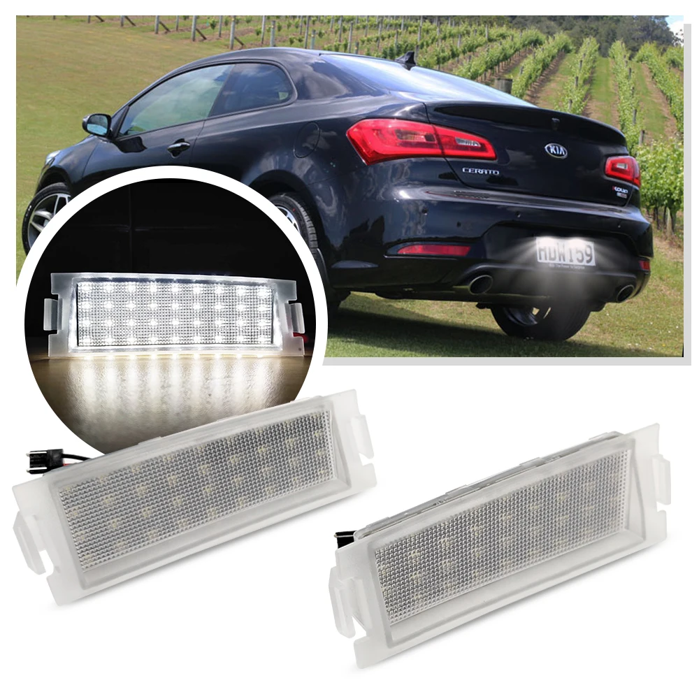 LED license number plate light Car Accessories For KIA Forte Koup 2009 ...