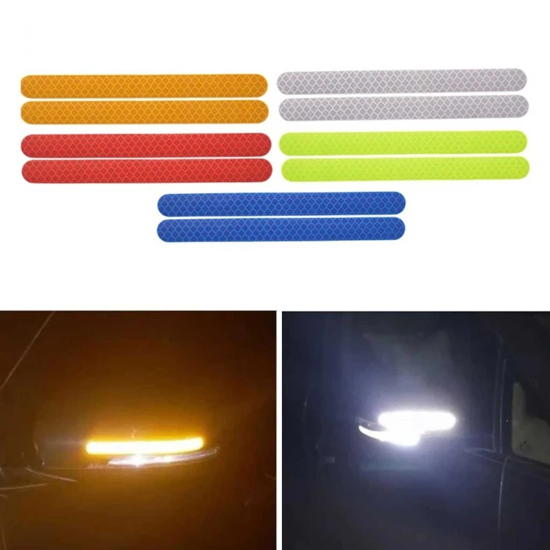 2Pcs-Set-Car-Reflector-Sticker-Multi-Color-Automobile-Rearview-Mirror ...