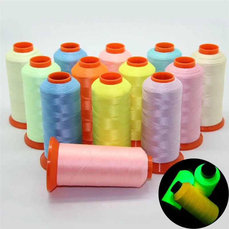 1 Roll Embroidery Sewing Thread 150D/500yards Luminous Embroidery ...