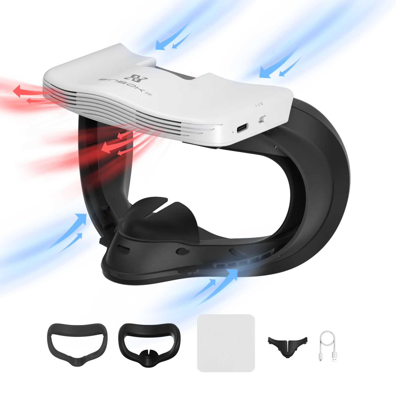 BINBOK-VR-Fan-for-Oculus-Quest2-Anti-fogging-Cooling-Air-Circulation ...