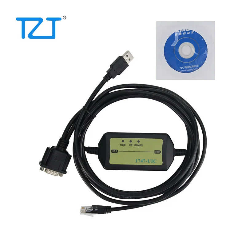 TZT USB 1747-UIC PLC Cable for Allen Bradley USB to DH485-USB to 1747 ...