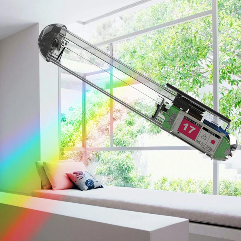 Rainbow-maker-WIFI-Ink-screen-Weather-Calendar-Prism-Solar-Rainbow ...