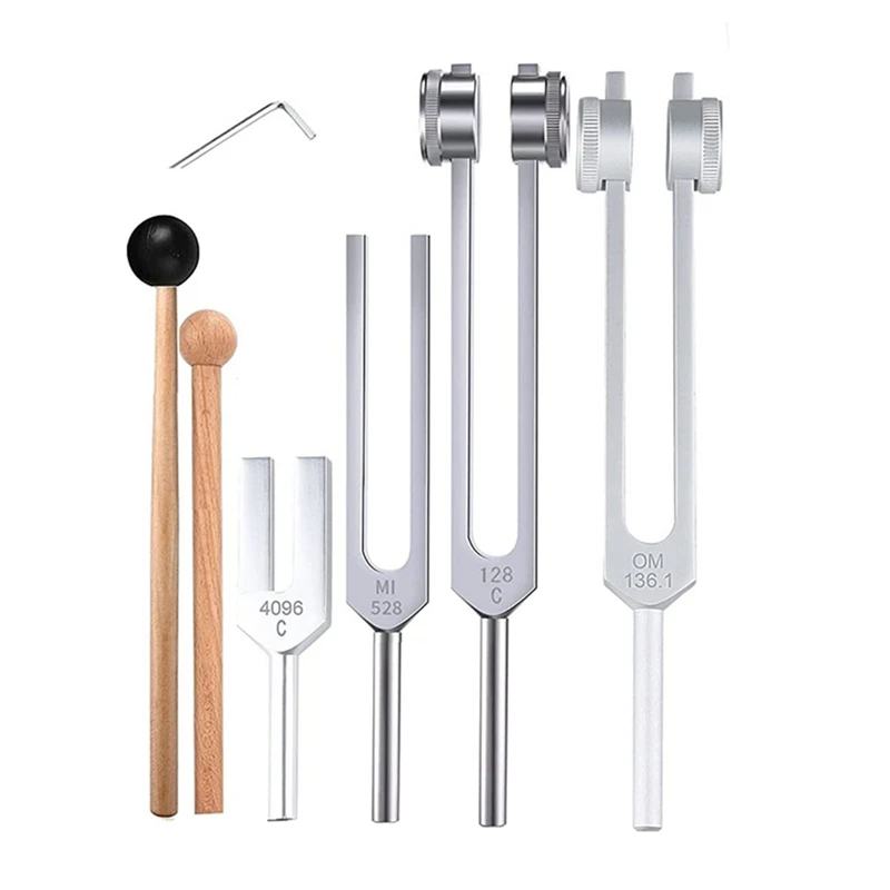 4Pcs-Tuning-Fork-Set-128Hz-OM-136-1Hz-MI-528Hz-4096Hz-For-Healing ...
